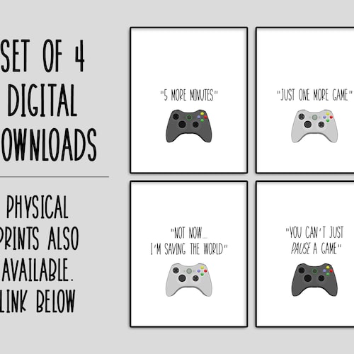 Girl Gamer PRINTABLE Wall Art Gamer Room Decor DIGITAL - Etsy