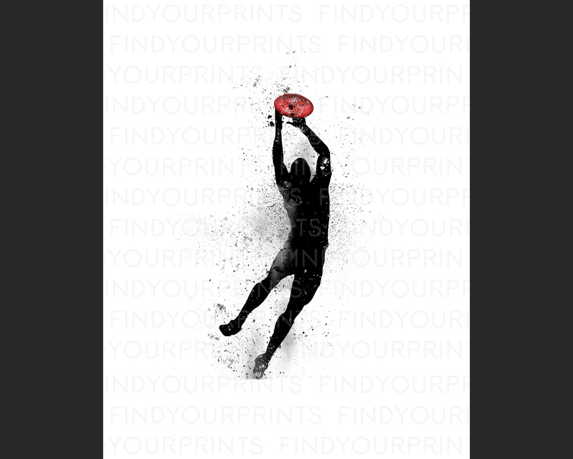 AFL PRINTABLE Wall Art - Digital Download Print - Australian Football ...