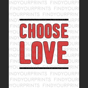 Choose Love PRINTABLE Poster - Anti Hate Protest Sign DIGITAL DOWNLOAD ...