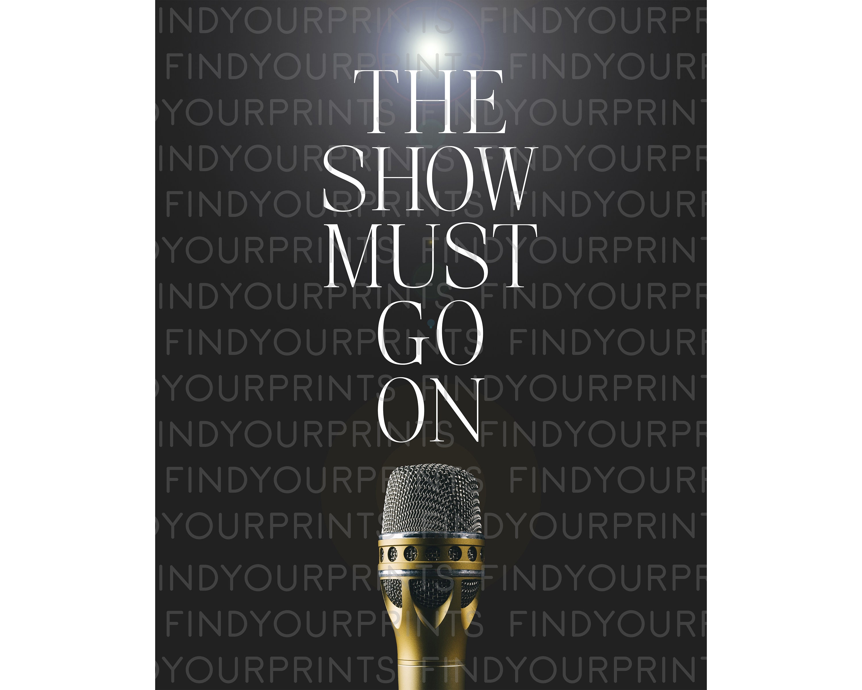 The Show Must Go on PRINTABLE Wall Art - Freddie Mercury Poster DIGITAL ...