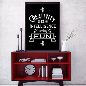 Creativity PRINTABLE Poster - DIGITAL DOWNLOAD Wall Art Quote Print ...