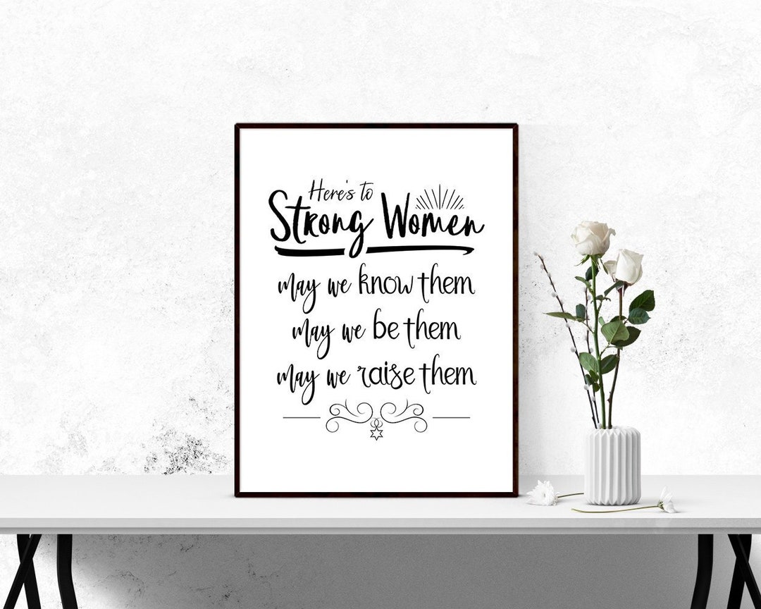 Strong Women PRINTABLE Wall Art - Empowering Quotes DIGITAL DOWNLOAD ...