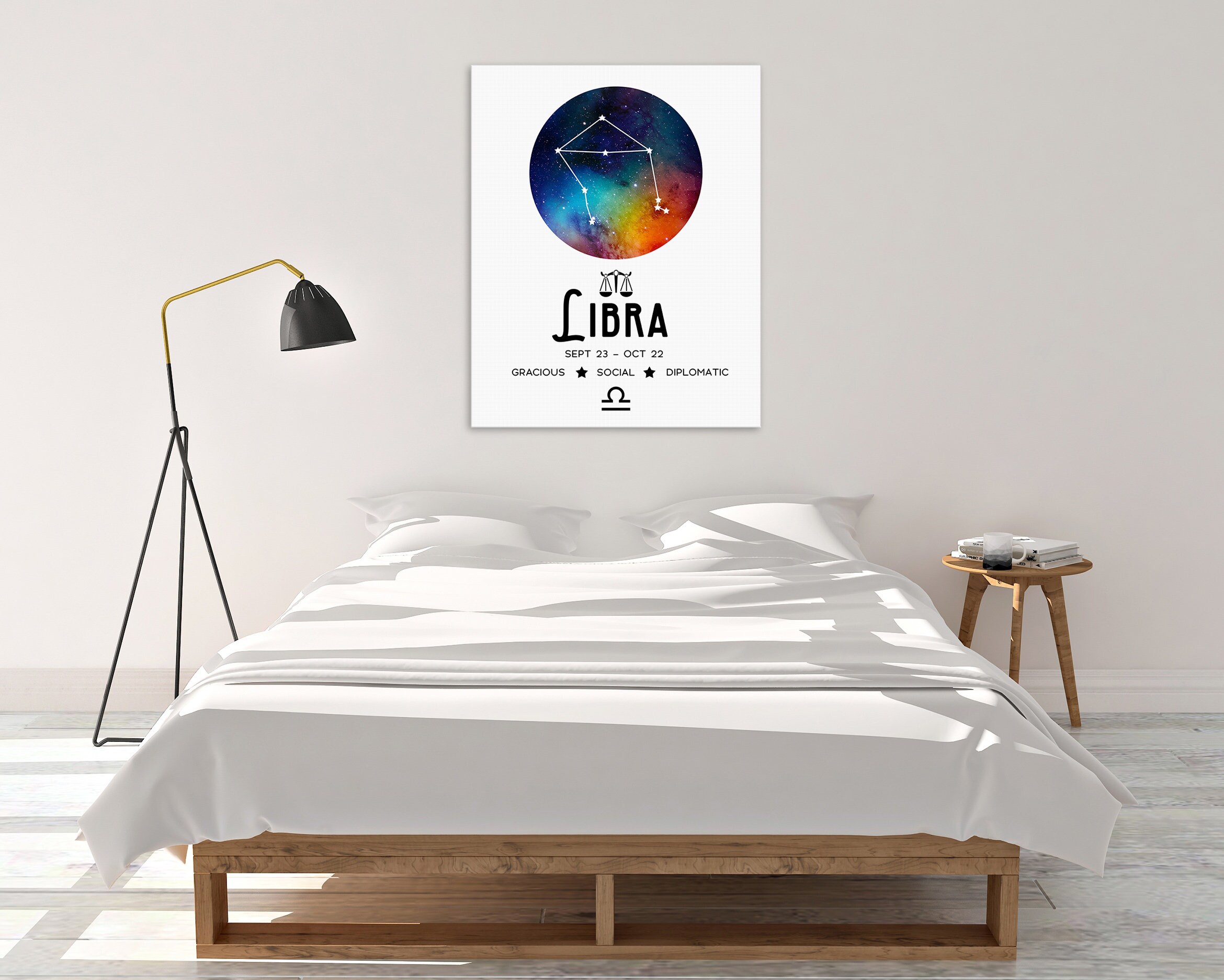 Libra Star Sign PRINTABLE Poster Zodiac DIGITAL DOWNLOAD - Etsy
