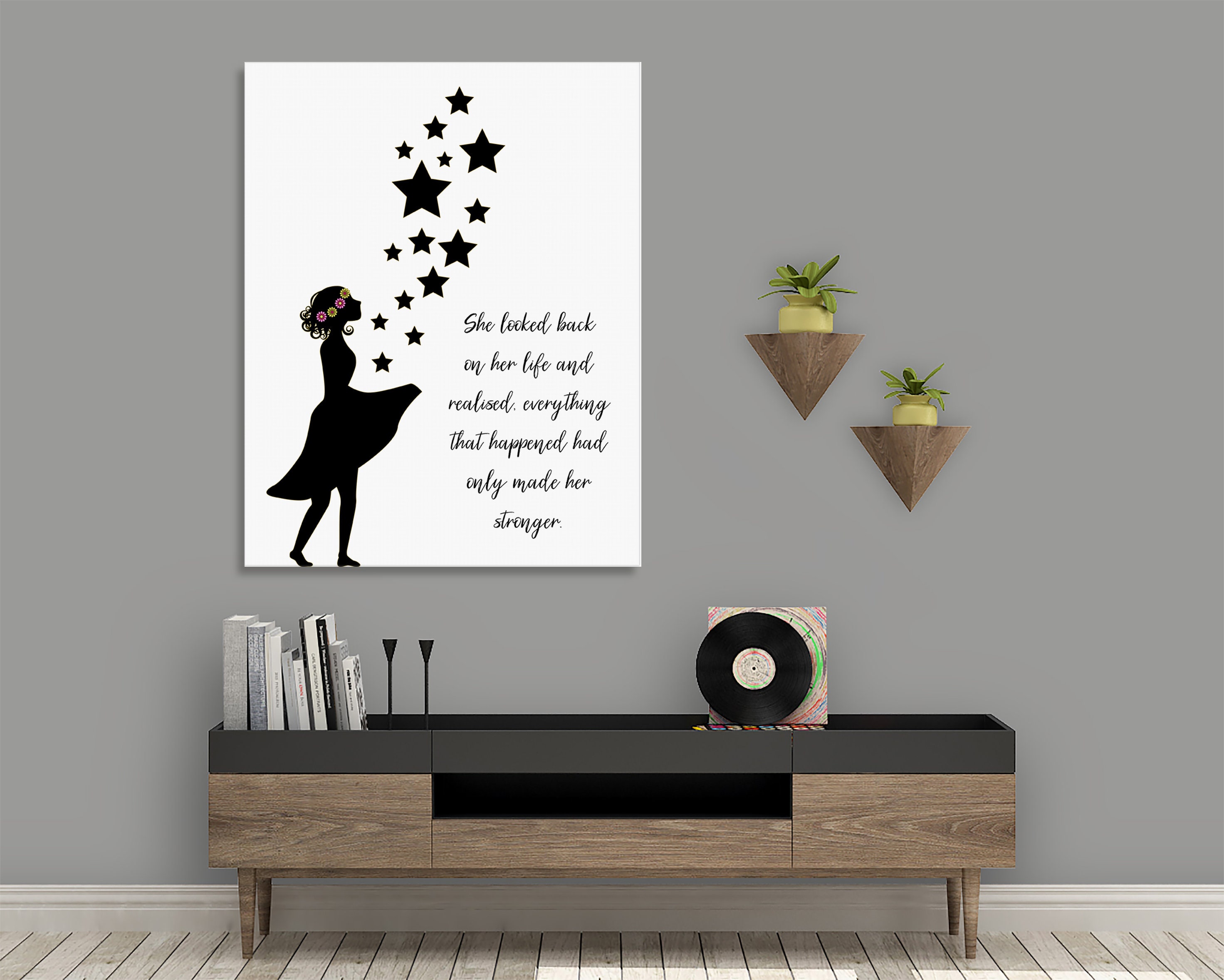 Strong Woman PRINTABLE Wall Art Independent Female DIGITAL | Etsy