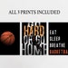 Basketball Set of 3 Prints - Bedroom Wall Art - Sports Room Posters ...