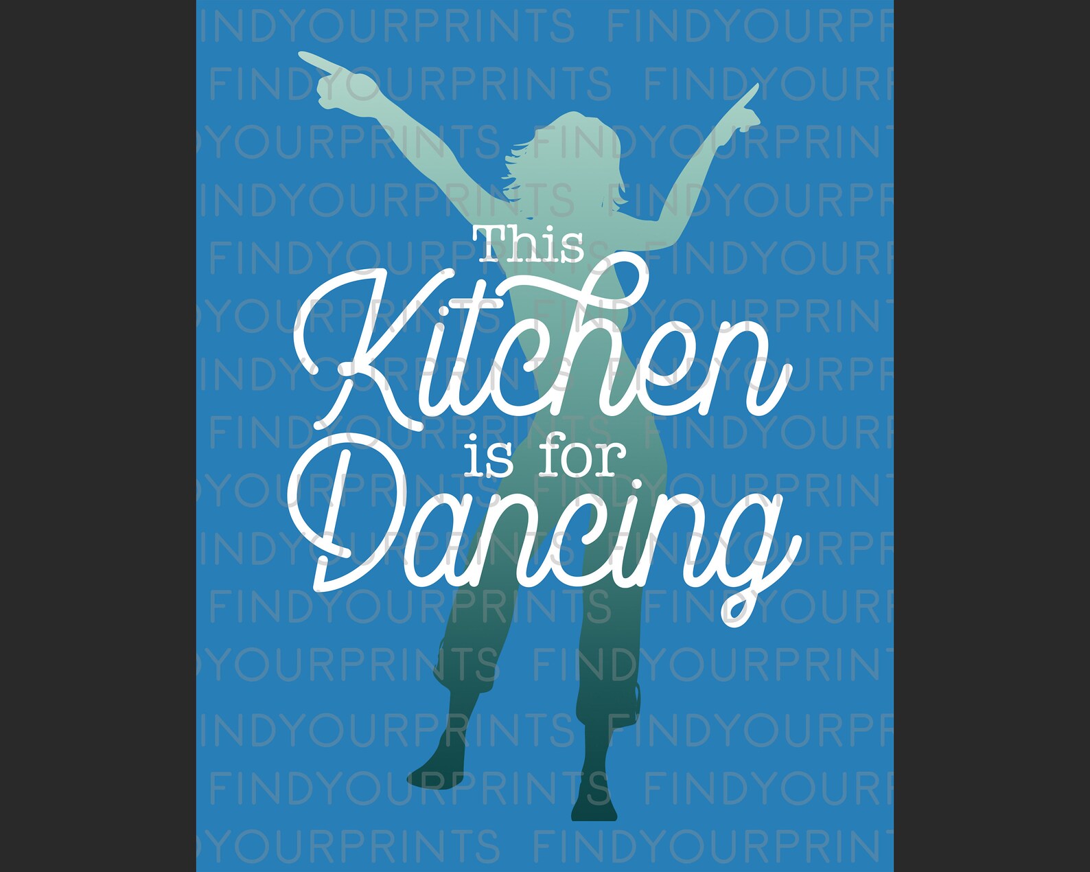 This Kitchen is for Dancing PRINTABLE Wall Art Kitchen - Etsy