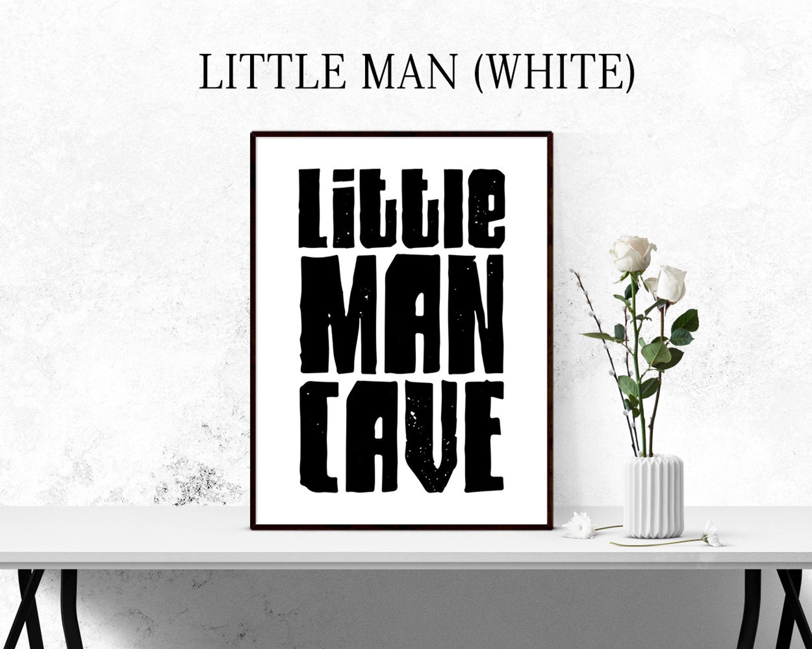 Children's Bedroom Wall Art Print Little Man / Little | Etsy