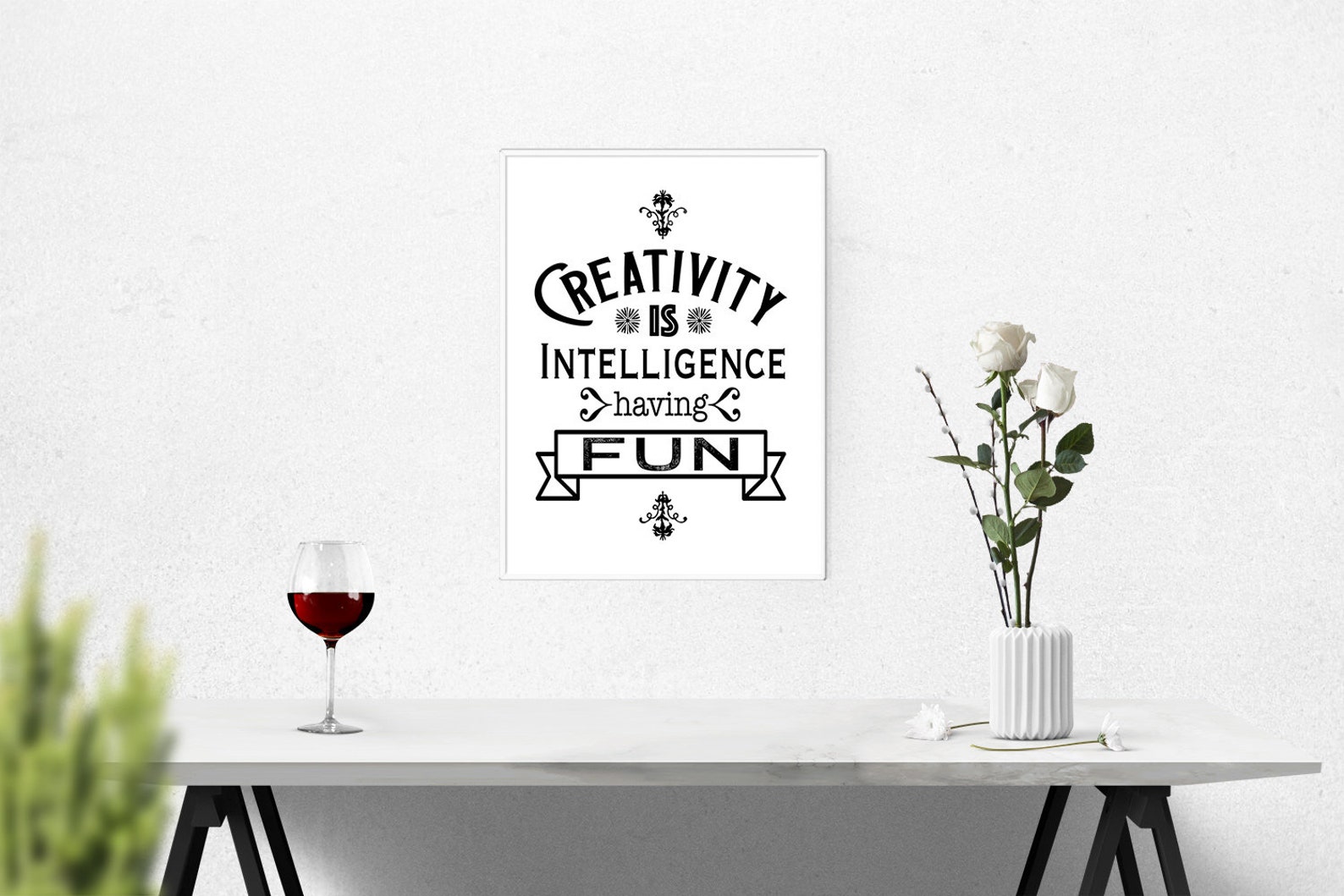 Creativity PRINTABLE Poster - DIGITAL DOWNLOAD Wall Art Quote Print ...