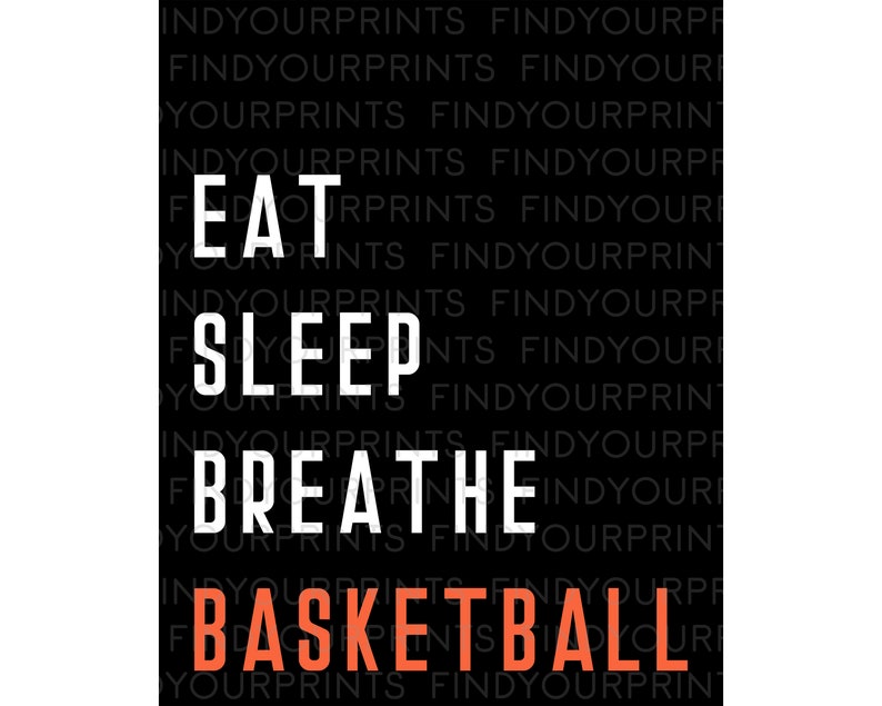 Basketball Set of 3 Prints - Bedroom Wall Art - Sports Room Posters ...