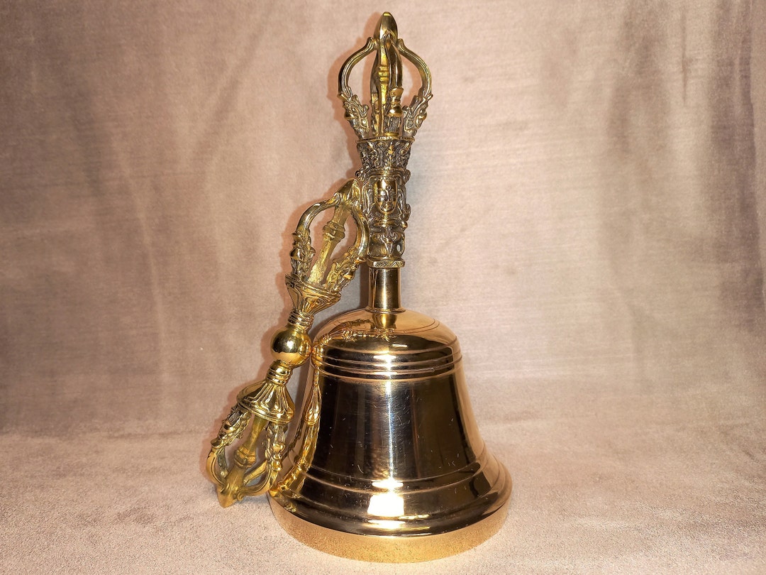Vajra Six Petal Lotus, Tibetan Bell Drilbu With Excellent Sound - Etsy