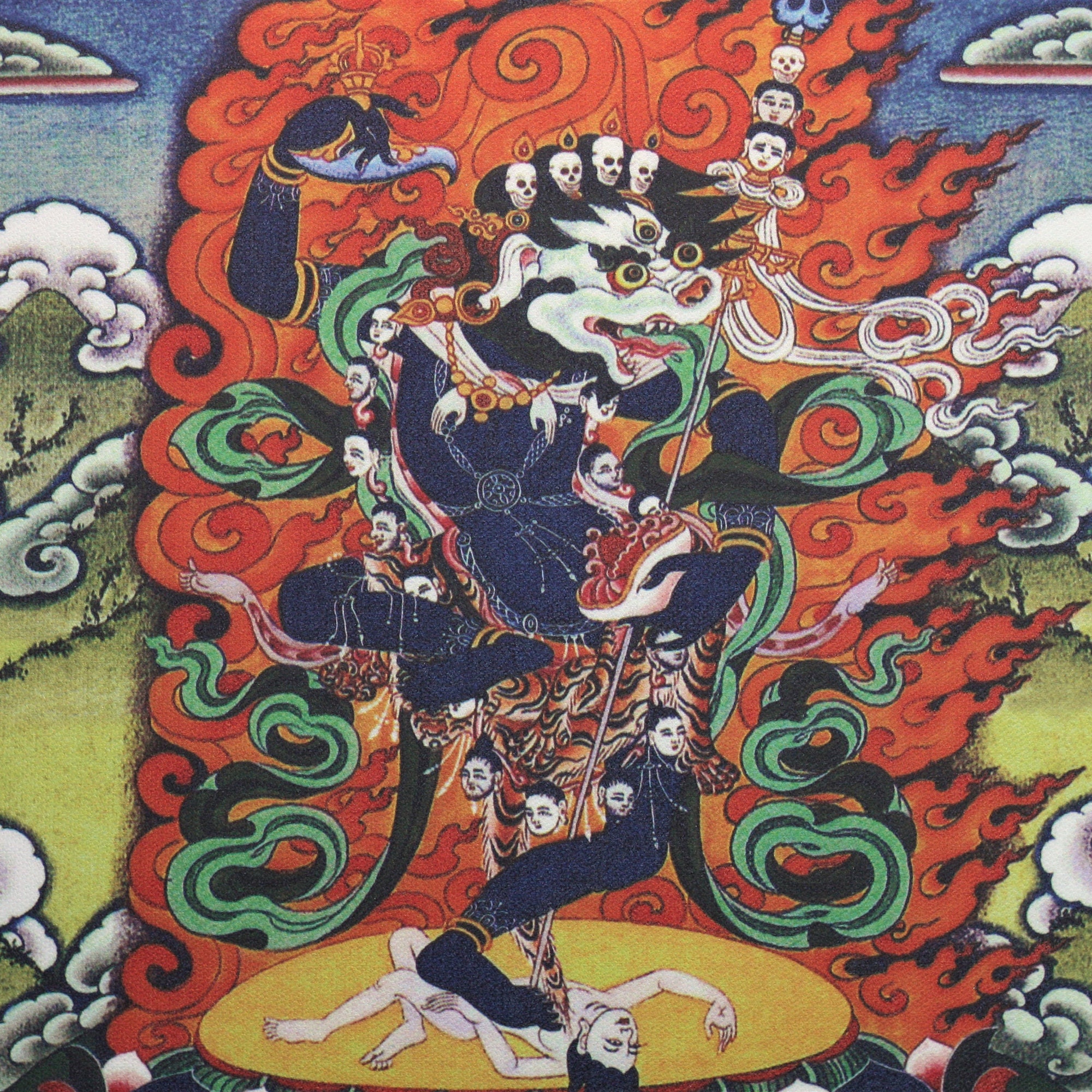 Tibetan Thangka Dakini Simhamukha | Etsy