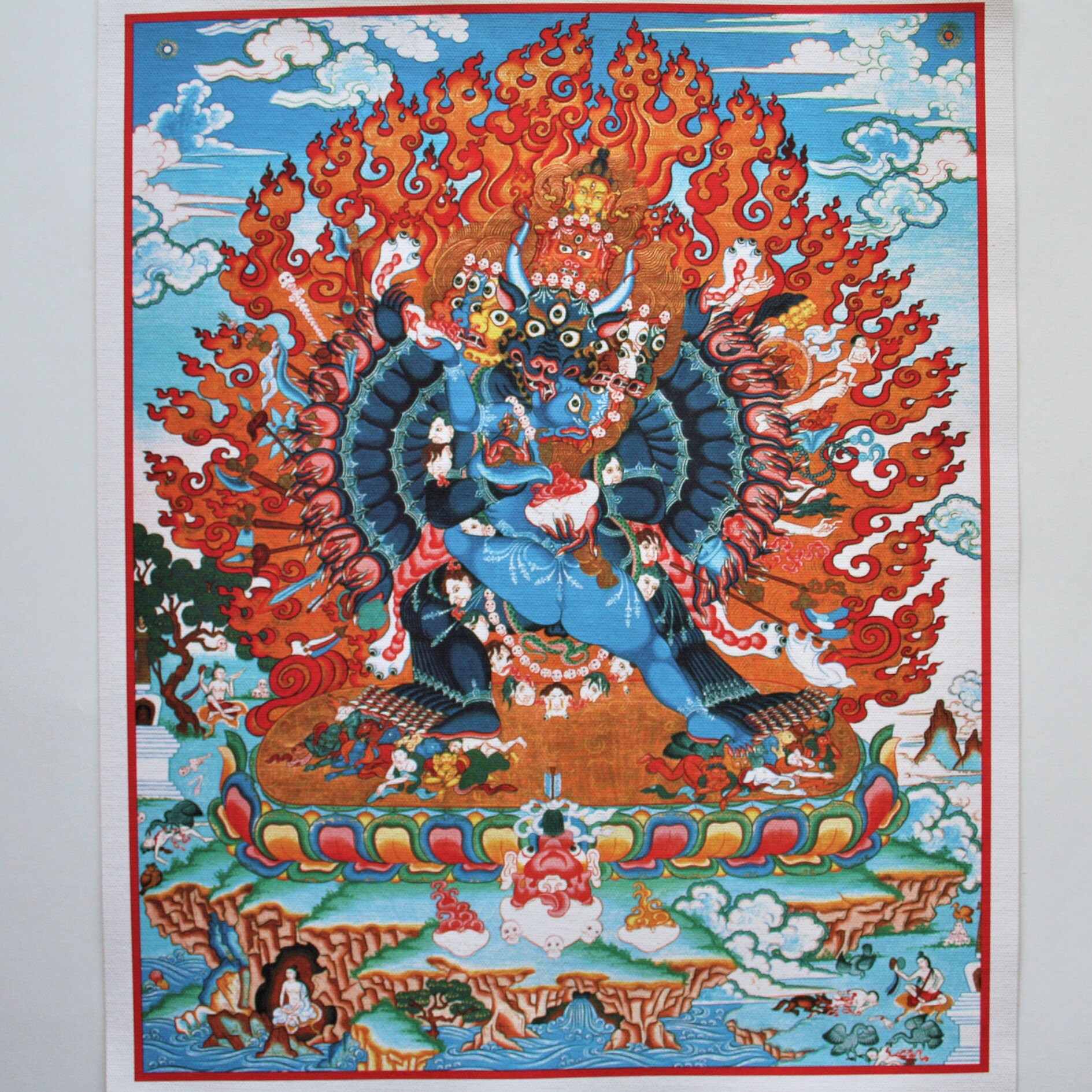 Vajrabhairava Tibetan Thangka - Etsy
