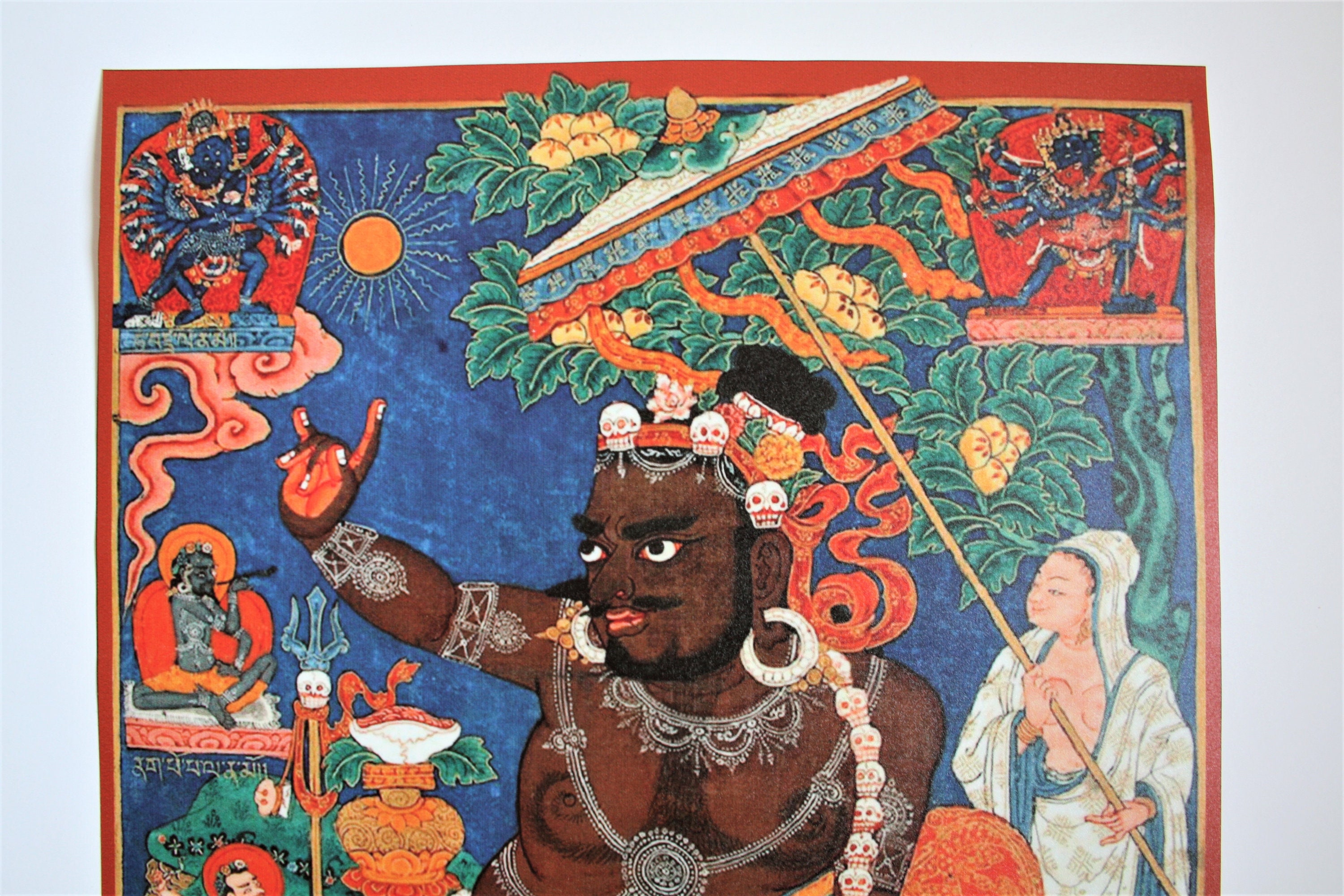 Virupa Tibet Thangka Print - Etsy