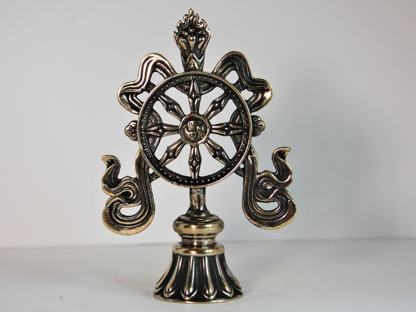 Dharmachakra Dharma Wheel Bronze | Etsy