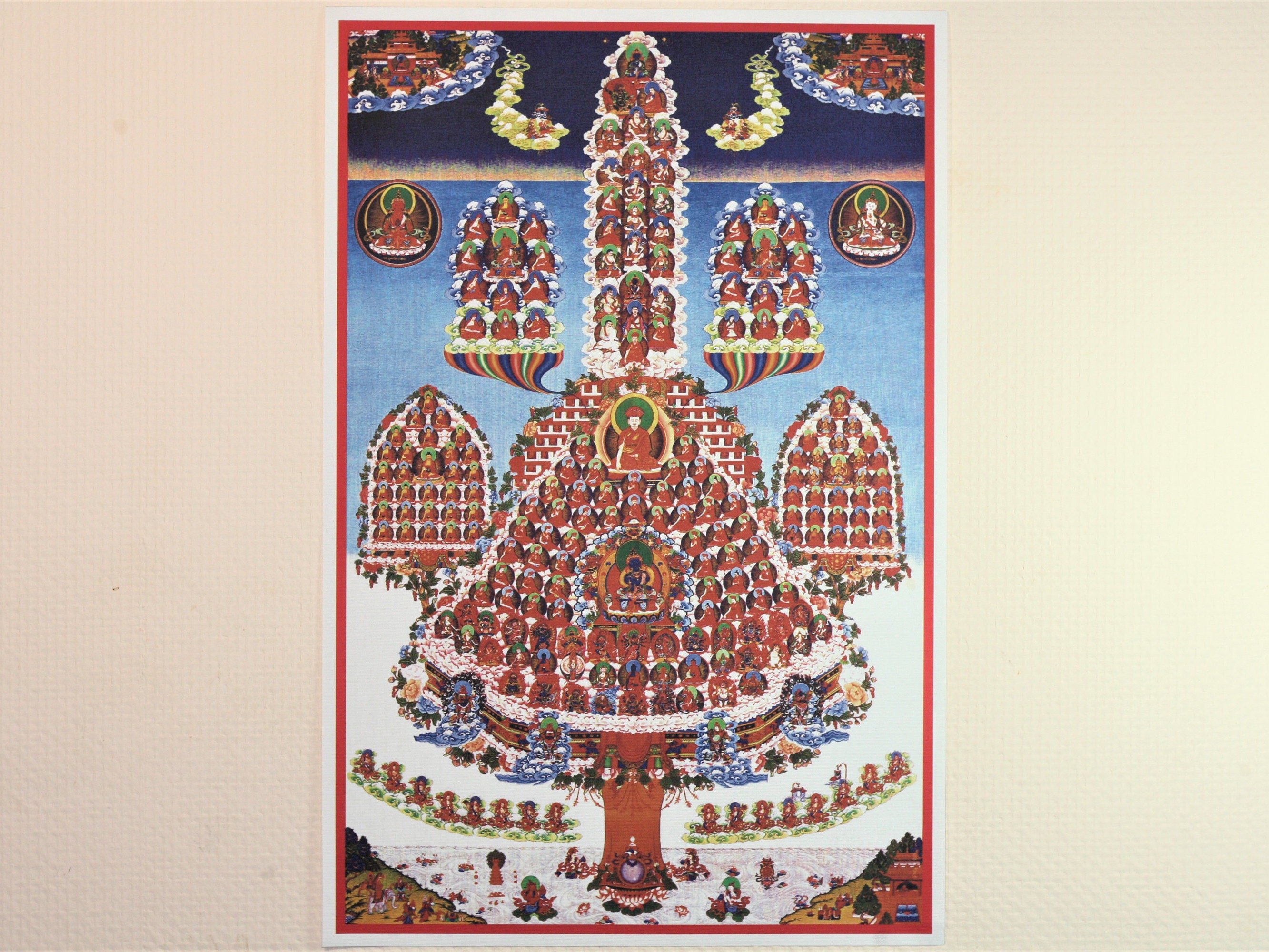 Buddhist Thangka Refuge Tree Drikung Kagyu - Etsy Hong Kong