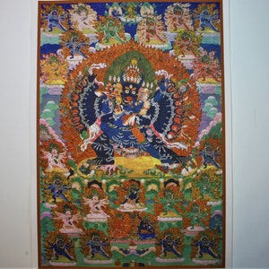 Tibetan Thangka Vajrabhairava - Etsy