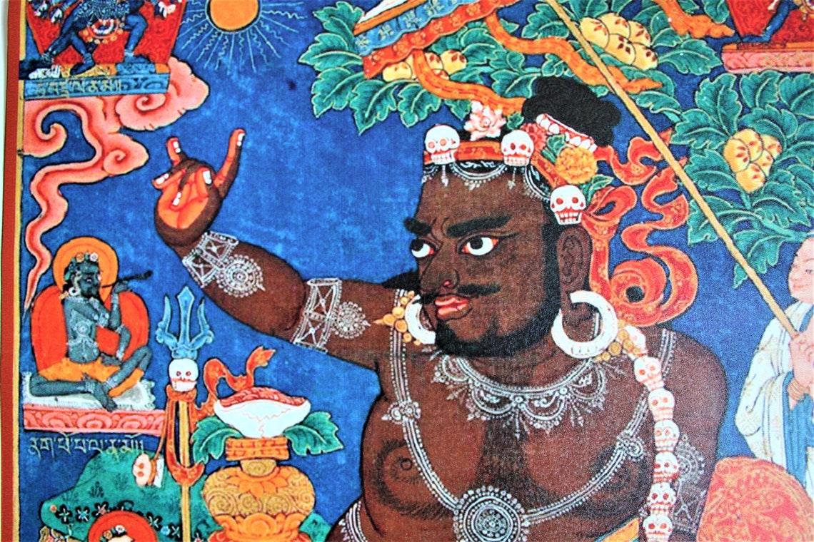 Virupa Tibet Thangka Print - Etsy