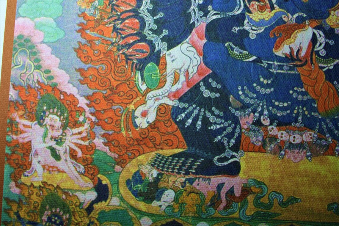 Tibetan Thangka Vajrabhairava - Etsy