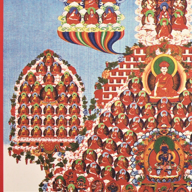 Buddhist Thangka Refuge Tree Drikung Kagyu - Etsy Hong Kong