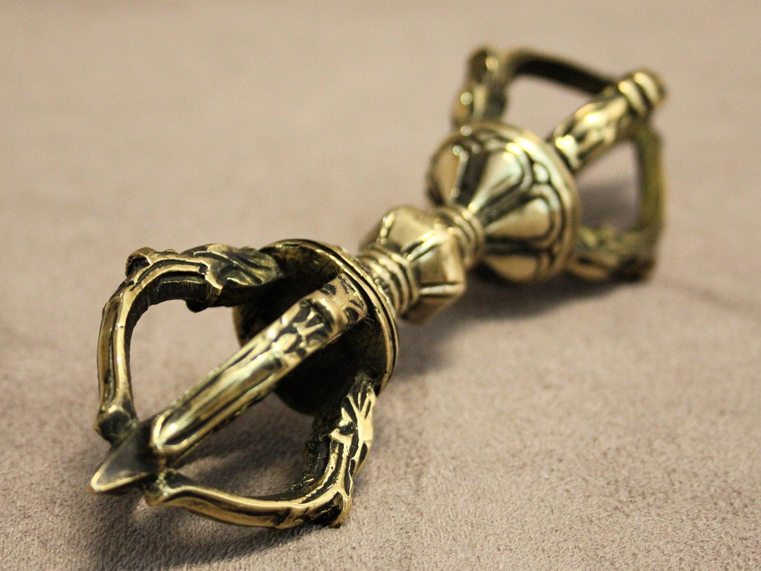 Tibetan Buddhist Ritual Object. Dorje, Vajra, Six Petal Lotus - Etsy