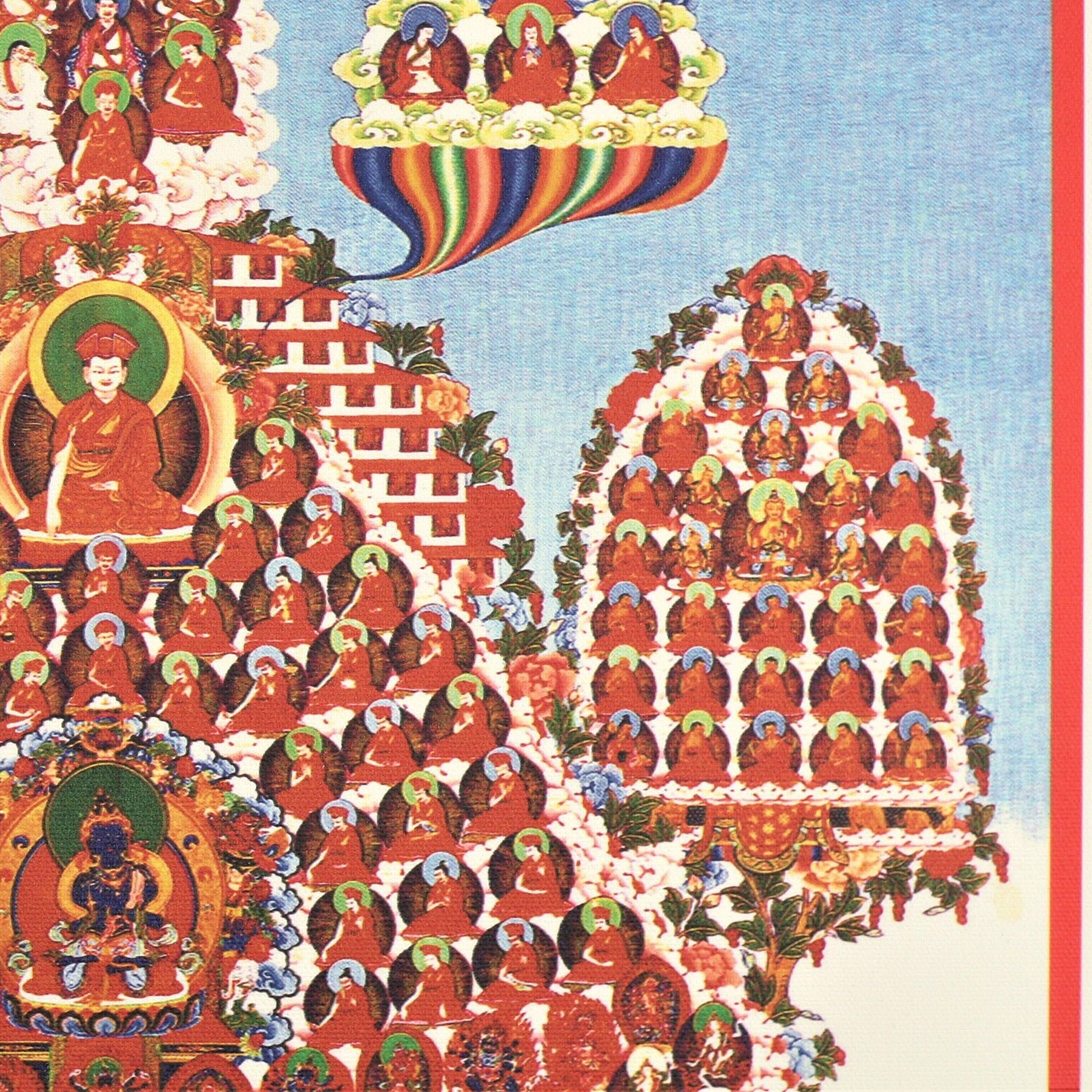 Buddhist Thangka Refuge Tree Drikung Kagyu - Etsy Hong Kong