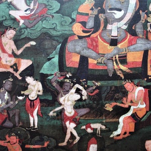 Tibet Thangka Padmavajra An Indian Adept Siddha Etsy