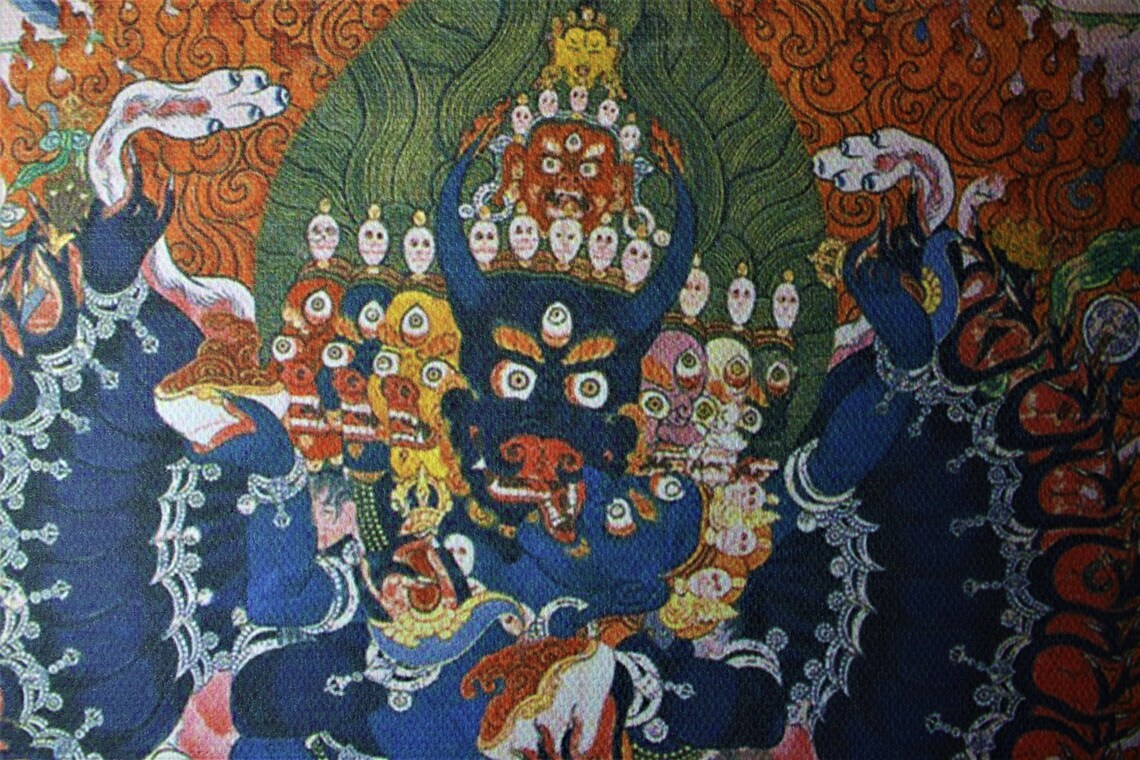 Tibetan Thangka Vajrabhairava - Etsy