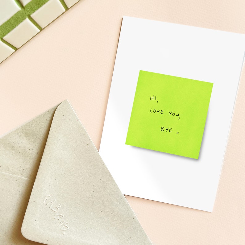 Hi Love You Bye Card , Valentine's Card, Galentines Card, Girlfriend ...