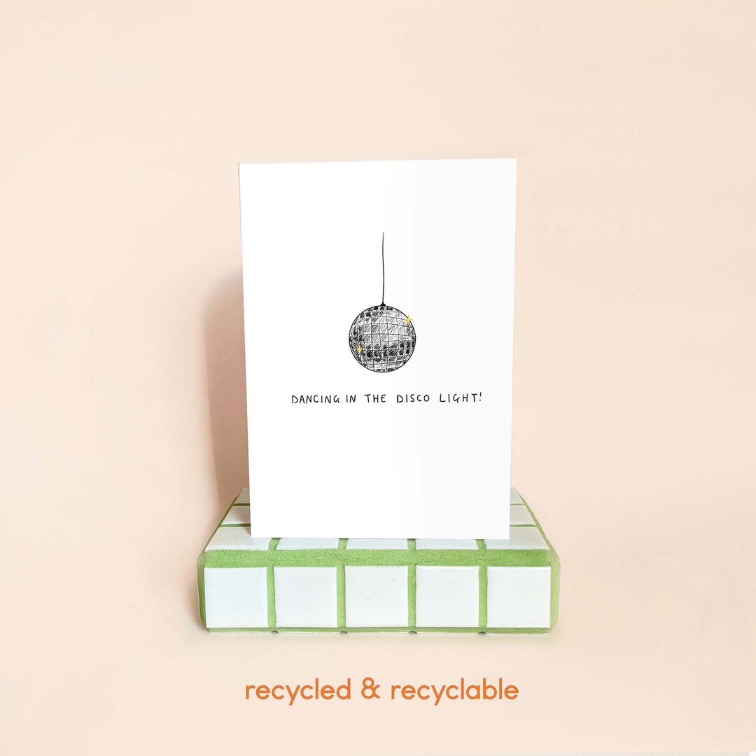 Buy Disco Ball Birthday Card | Dancing in the Disco Light | Celebration ...