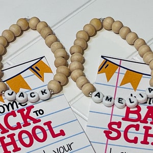 Glad Your Name is on My List Bracelet First Day of School Bracelet - Etsy
