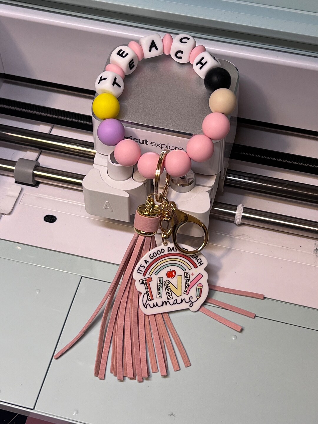 Teacher Key Bracelet; Badge/id Holder; Teacher Gift; Free Shipping - Etsy