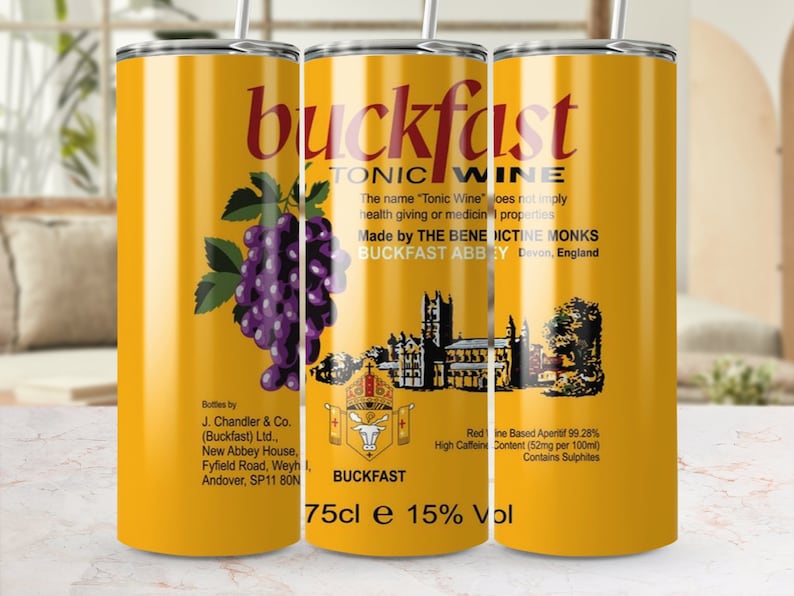 Vintage Buckfast Tonic Wine Label Tumbler - Etsy UK