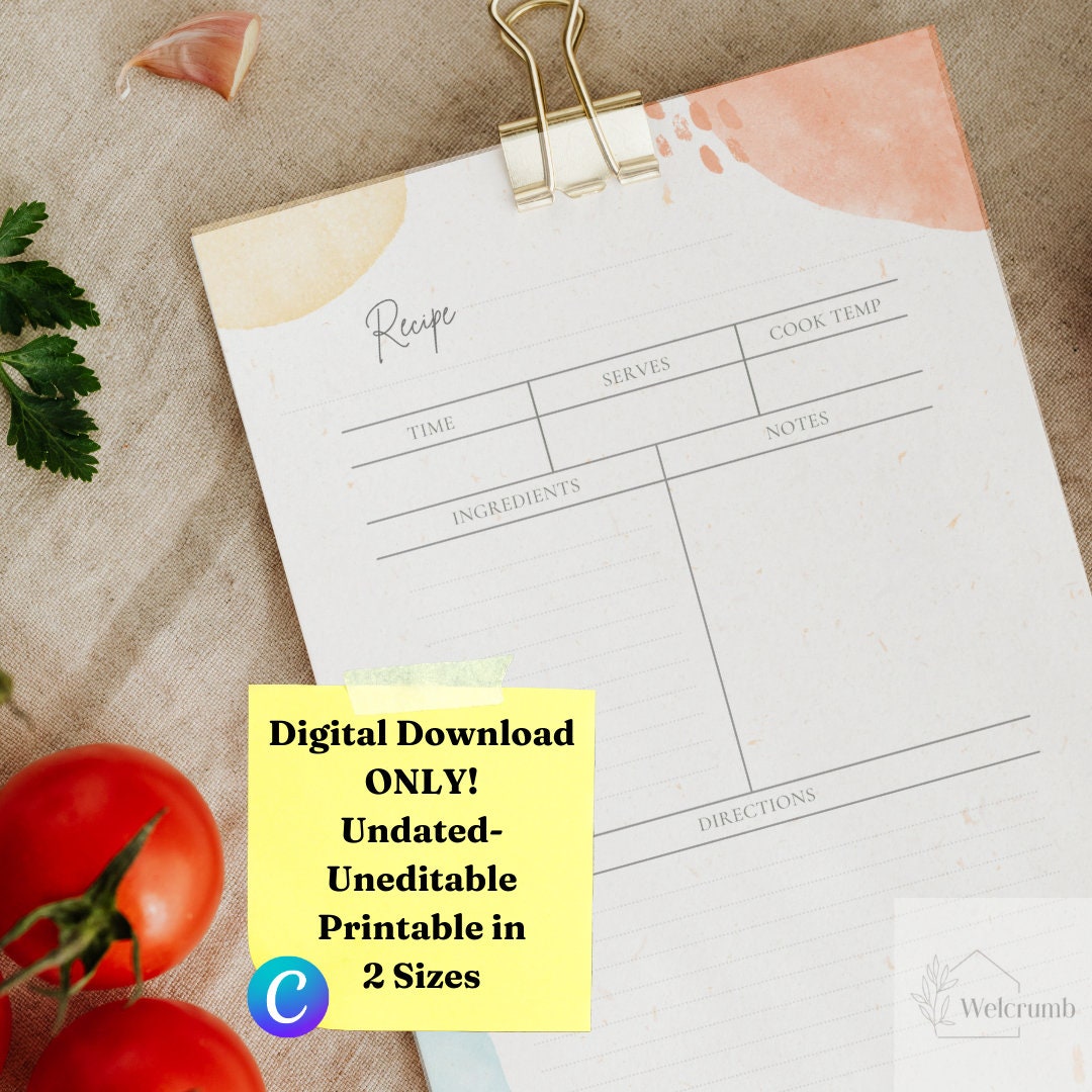 Watercolor Cards Watercolor Recipes Family Meals Meal Planning Wedding ...