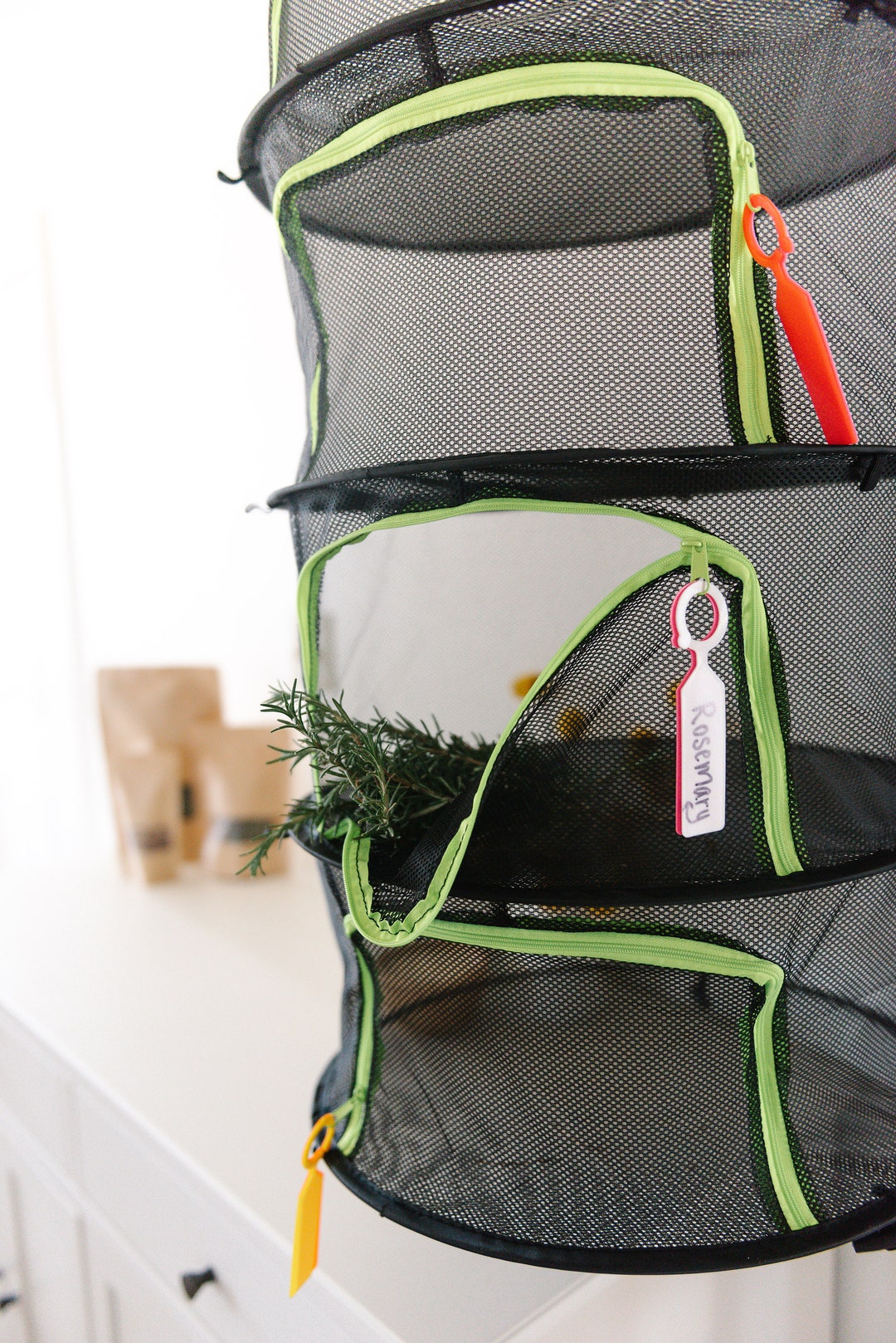 MISS TOG & Sewn Over Name: Herb Drying Rack Hanging Tag Label System 6 ...