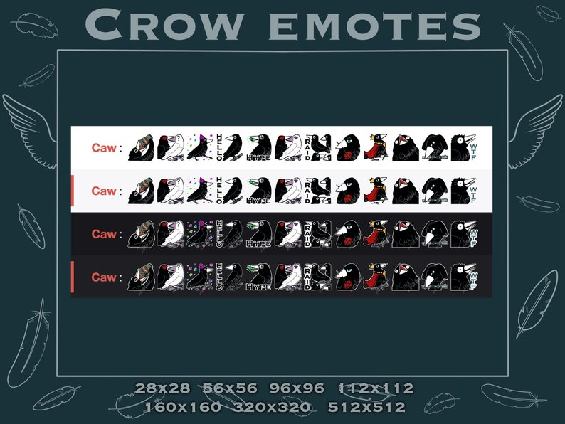Quinn the Crow Emotes | Twitch, Discord, Whatsapp, Youtube, Viber ...