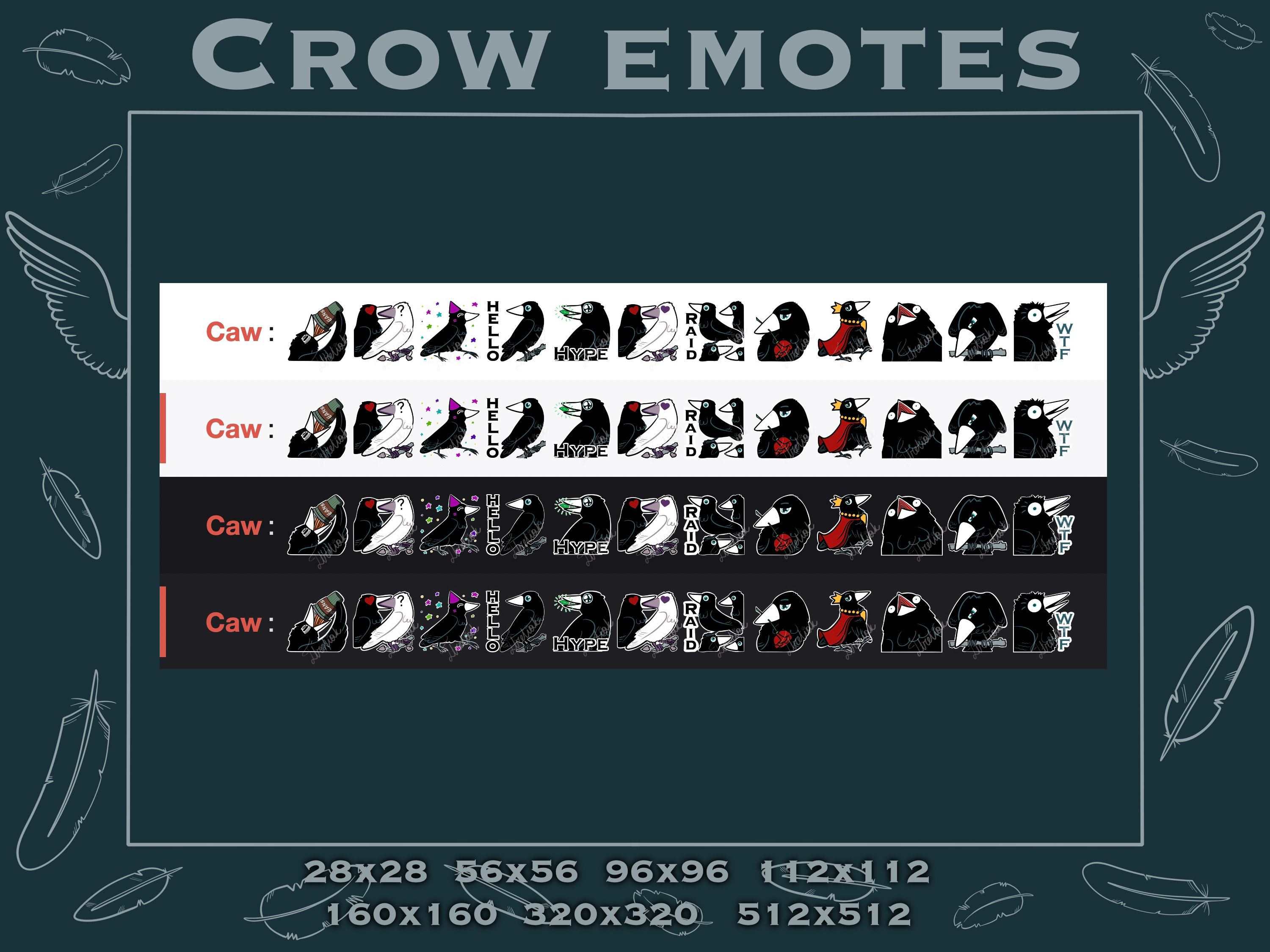 Quinn the Crow Emotes | Twitch, Discord, Whatsapp, Youtube, Viber ...