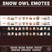 Snow Owl Emotes | Twitch, Discord, Whatsapp, Youtube, Viber | Cute ...