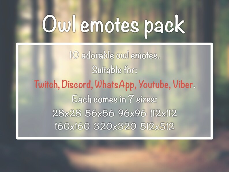 Owl Emotes Pack | Twitch, Discord, Whatsapp, Youtube, Viber | Cute ...