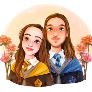 MAGIC STUDENT PORTRAIT | Custom Portrait | Illustration Portrait ...