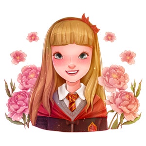 MAGIC STUDENT PORTRAIT | Custom Portrait | Illustration Portrait ...