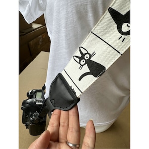 Handmade Sturdy Cute Cat Camera Strap Camera Shoulder Straps Hand ...