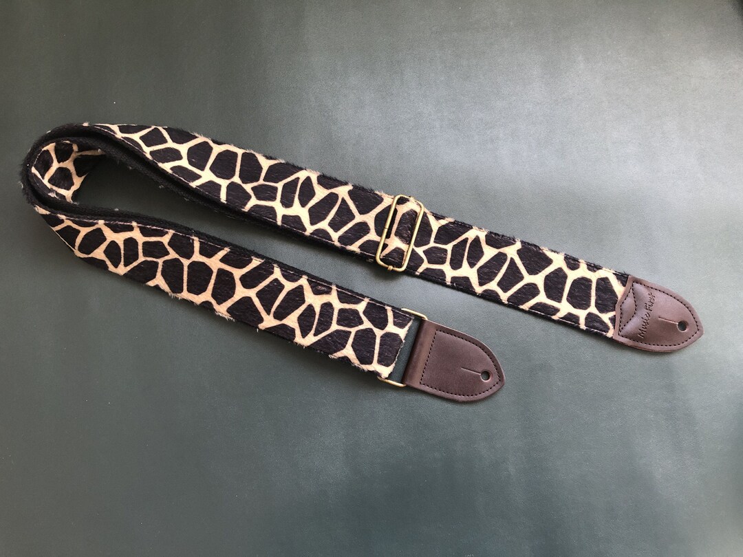 Handmade Cute Giraffe Guitar Straps Bass Straps Animal Design Guitar ...