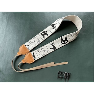 Handmade Sturdy Cute Cat Camera Strap Camera Shoulder Straps Hand ...