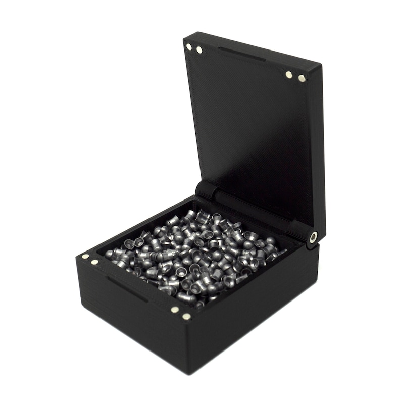 Pellet Ammo Box. Ammunition Magnet Box fits .177 .20 .22 .25 Case Cover ...