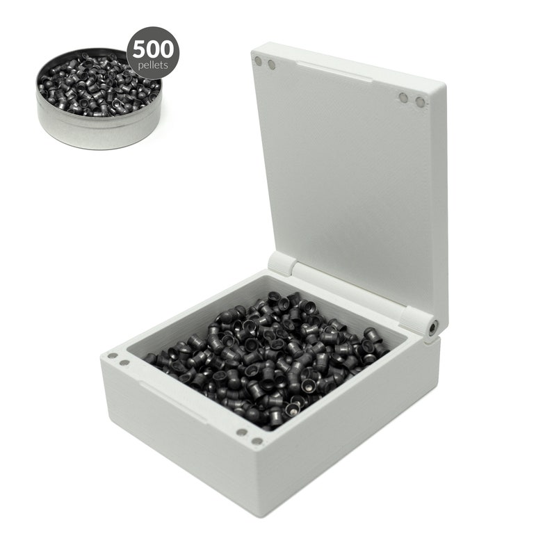 500 .177 Pellet Square Ammo Box Ammunition Magnet Box Case - Etsy