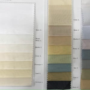 Custom-made Sheer Voile Curtains for High Ceilings,110 Inches Wide, 2 ...