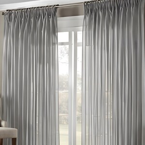 Custom-made Sheer Voile Curtains for High Ceilings,110 Inches Wide, 2 ...