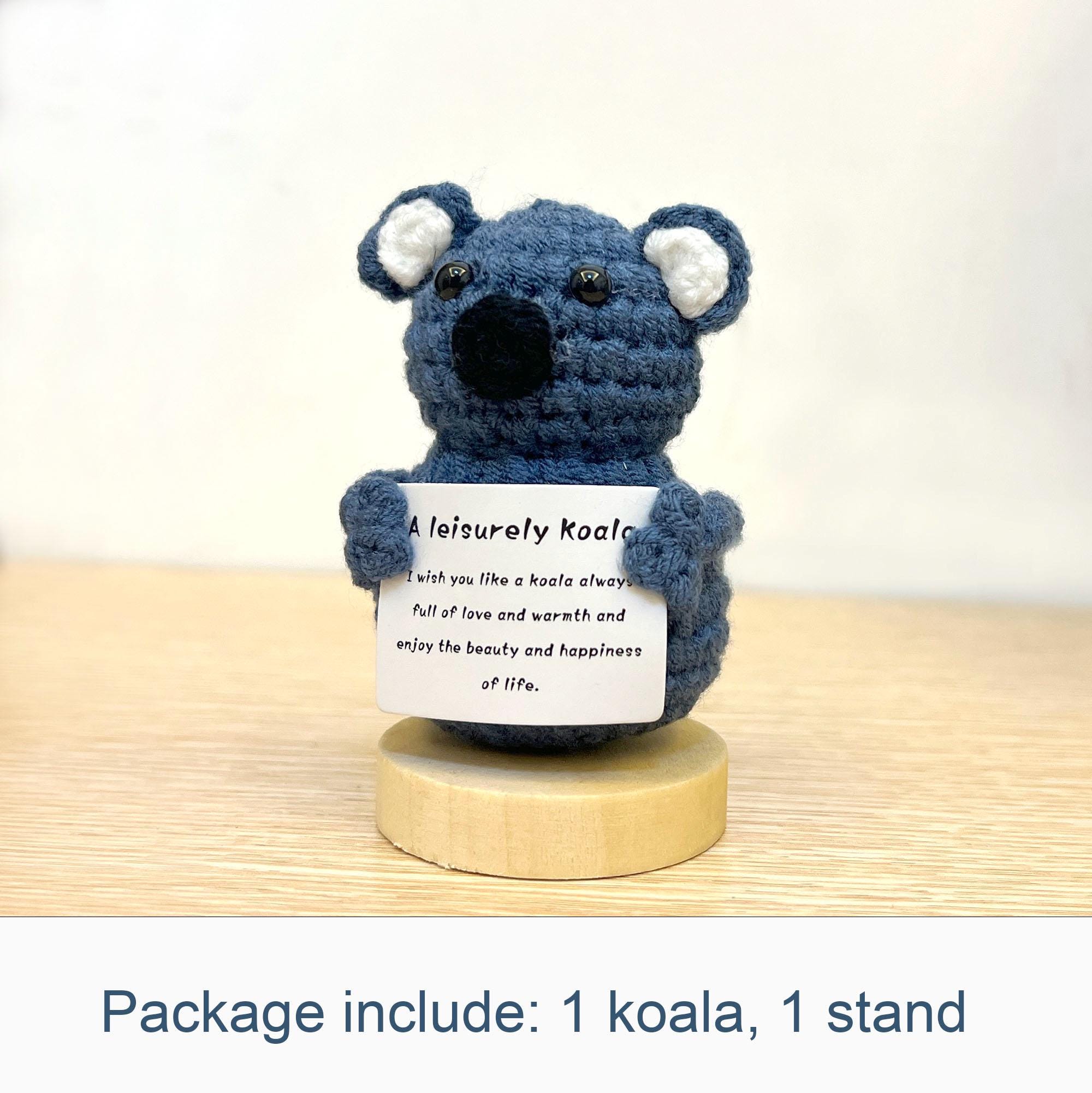 Crochet Koala Knitted Koala Animal Positive Emotional Support With ...