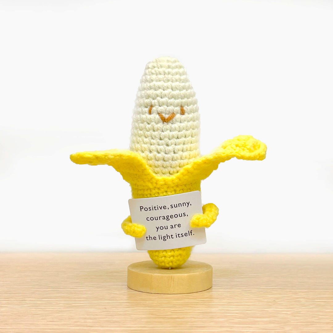 Crochet Banana Knitted Banana Fruit Positive Emotional Support With ...