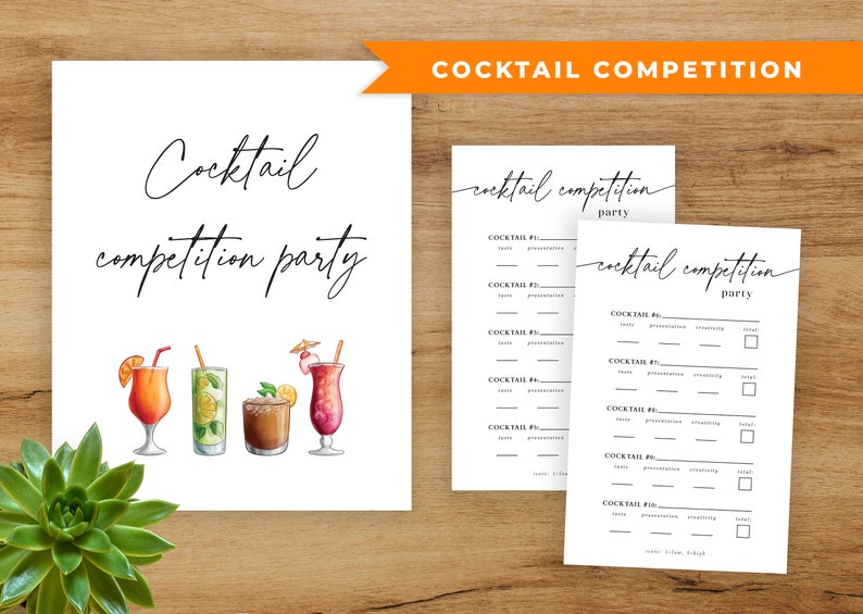 Cocktail Competition Party - up to 10 Cocktails, Cocktail Competition ...